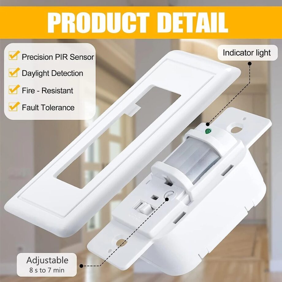 Interruptor de luz con Sensor de movimiento PIR ⋆ Vizcaino Store